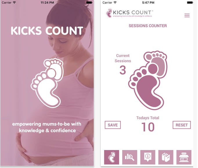 New Kicks Count app helps mums-to-be track movements to prevent stillbirth